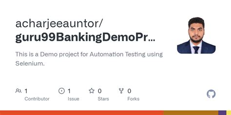 Github Acharjeeauntor Guru Bankingdemoproject Selenium This Is A