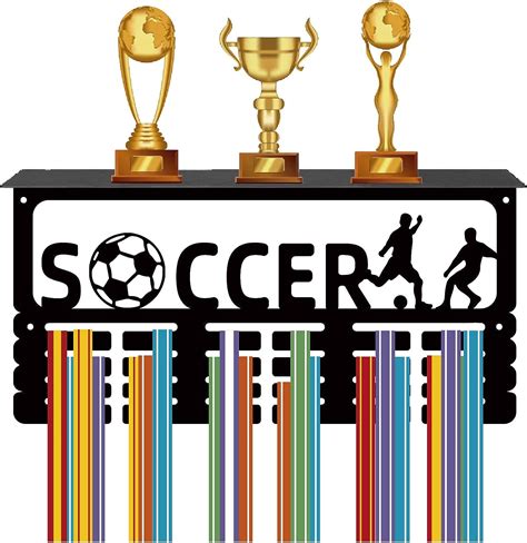 CREATCABIN Fußball Medaillenhalter Trophäenregal Medaillenaufhänger