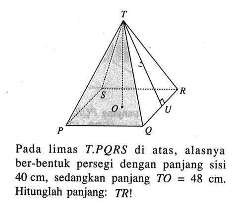 Kumpulan Contoh Soal Penggunaan Teorema Pythagoras Dalam Bangun Datar