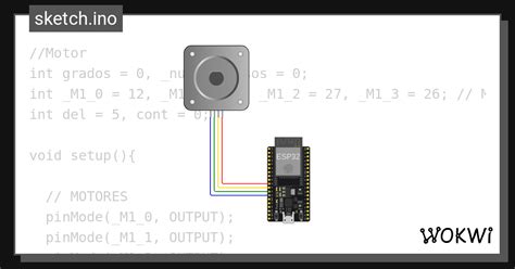 Practica Control Motor Paso A Paso Wokwi Esp Stm Arduino Simulator