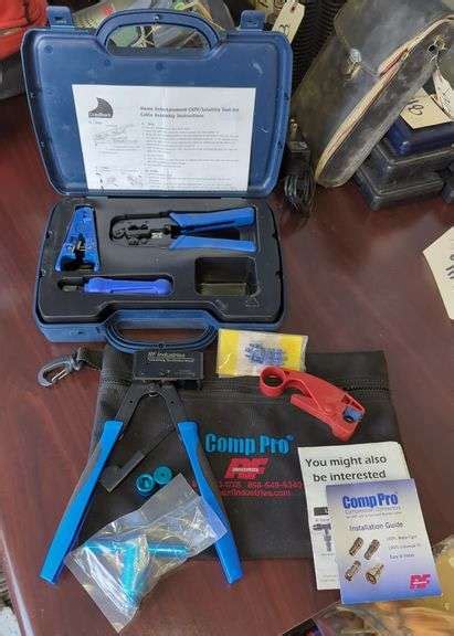 Comp Pro Compression Connector Kit And Data Shark Home Entertainment CATV Satellite Tool Kit In