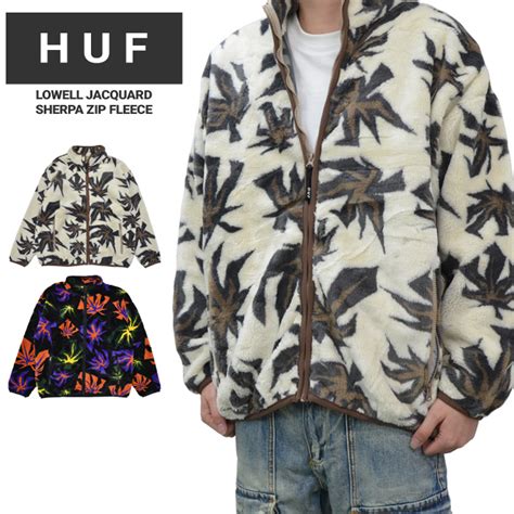 Huf Lowell Jacquard Sherpa Zip Fleece Jacket