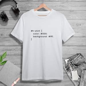 Unisex T Shirt With Css Code Funny Programming T Shirt Software