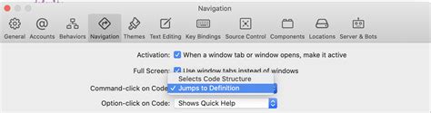 Xcode Keyboard Shortcut For Jump To Definition Stack Overflow