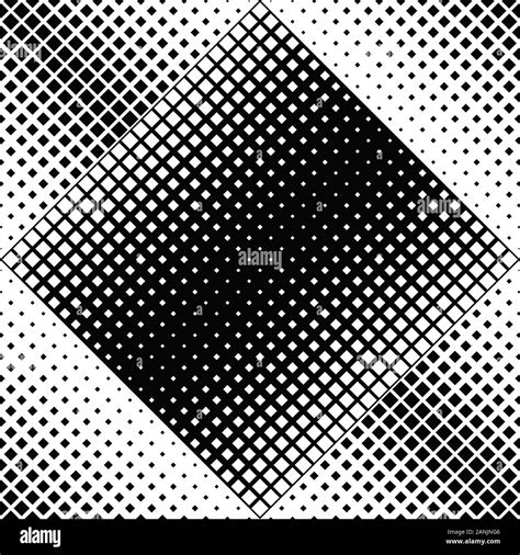 Seamless Black And White Geometrical Square Pattern Background Abstract Monochrome Vector