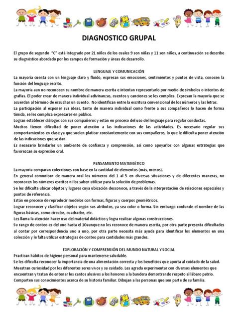 Diagnostico Grupal Pdf Comunicación Ciencia Cognitiva
