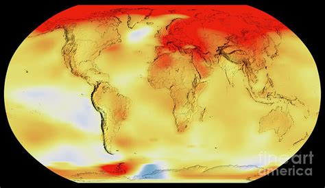 Global Temperature Anomalies Photograph By Nasas Scientific