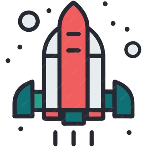 Premium Vector A Spaceship Icon Icon Colored Outline