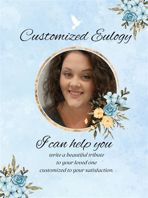 Write A Eulogy For Your Loved One By Lullingtonroad Fiverr