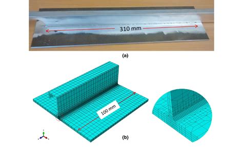 The Actual Welding Specimen A And 3d Model In Abaqus B Color