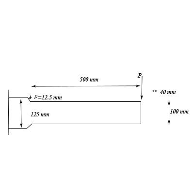 A Rectangular Cross Section Cantilever Beam Is Made Of 18Cr9Ni