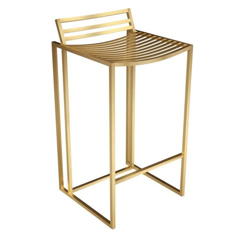 Brushed Brass Barstool Estilo Design