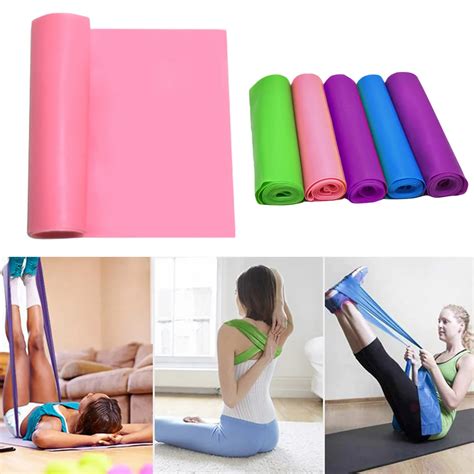 Brand New Yoga Elastic Band Gym Fitness Exercise Resistance Bands Latex