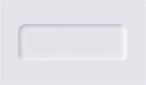 White Neumorphism Soft Ui Design For Web Design Application Ui And More Blank Button Vector