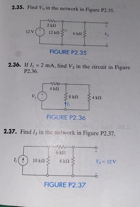 Solved 235 Find V0 In The Network In Figure P235 Figure