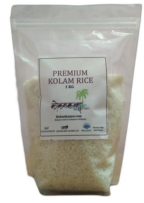 Premium Kolam Rice Packaging Type Plastic Bag Packaging Size 1 Kg