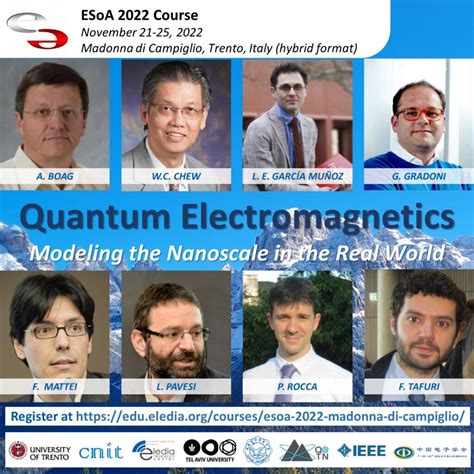 Esoa Course On “quantum Electromagnetics Modeling The Nanoscale In The Real World”
