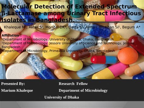 Pdf Molecular Detection Of Extended Spectrum β Lactamase Among Urinary Tract Infectious
