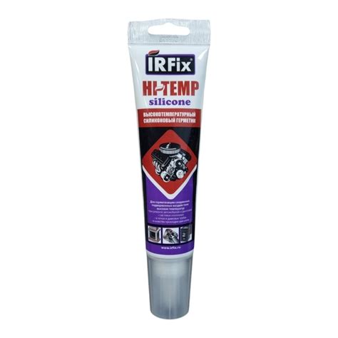 Высокотемпературный силиконовый герметик IRFIX HI-TEMP 85мл красный ...