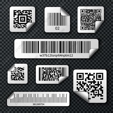 Qr Code Illustration Vector Png Images Set Of Stickers Qr And Linear