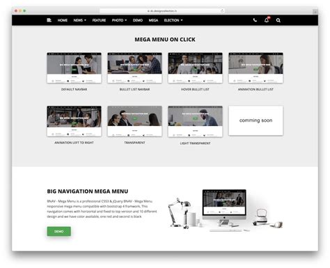 Top 28 JQuery Navigation Menu Bar Plugins For Websites 2020 Colorlib