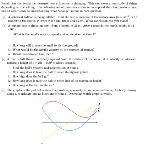 Solved Recall That The Derivative Measures How A Function Is