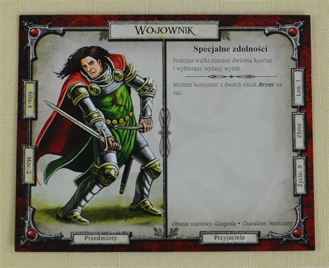 WOJOWNIK Karta Postaci Z Gry TALISMAN Magia Miecz Lublin Kup Teraz