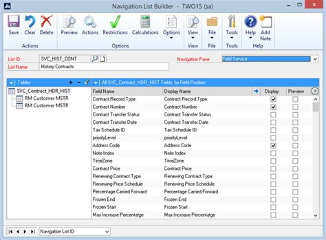 History Contracts Smartlist Builder Template Eone Solutions