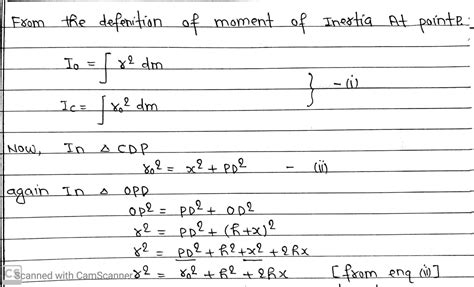 Theorems Of Perpendicular And Parallel Axis Maths And Physics With Pandey Sir
