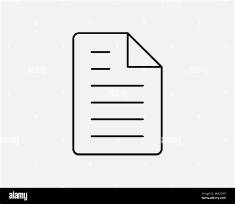 Document Line Icon Doc File Text Sheet Message Note Contract Form