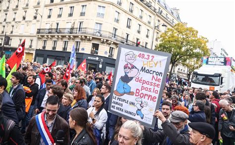 Decenas De Miles Protestan En Francia Contra La Carestía Y La Inflación