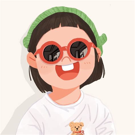 【數位】可愛卡通q版人物形象客製漫畫頭像職業插畫頭像似顏繪 設計館 寫過夏天 電子似顏繪繪畫插畫 Pinkoi