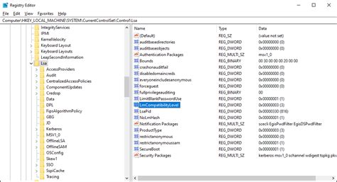 Notes Of A Programmer Configuring Windows Lan Manager Authentication Level