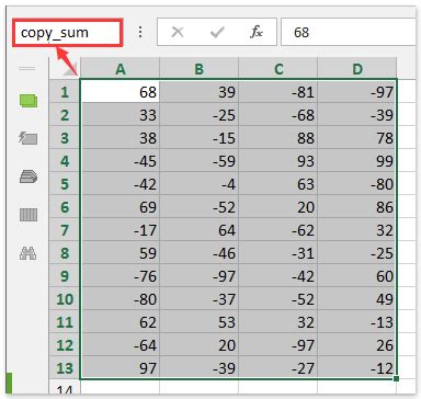 How To Copy Sum Of Selected Cells Only In Excel