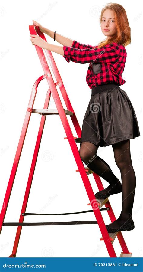 Beaytiful Teen Girl In Checkered Skirt Stock Image Image Of Girl