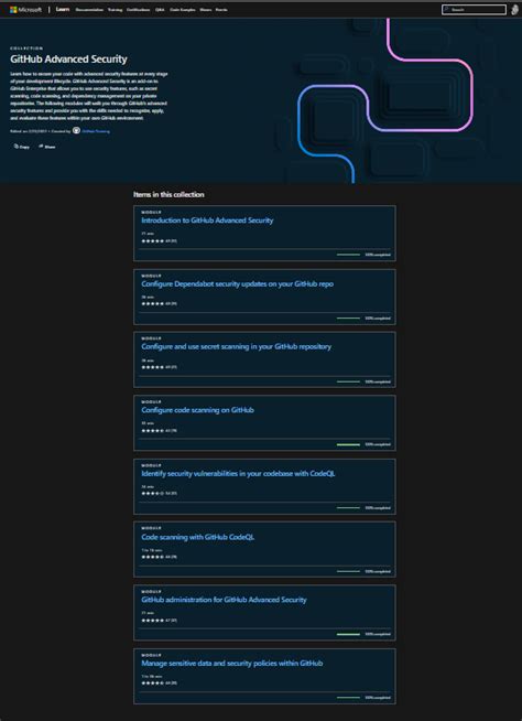 Github Advanced Security Trophy Not Reflected Under Learn
