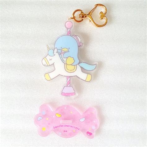 Sanrio Hello Kitty Tuxedo Sam Carnival Carousel Acrylic Keychain Cow Play Cow Moo Cpcm