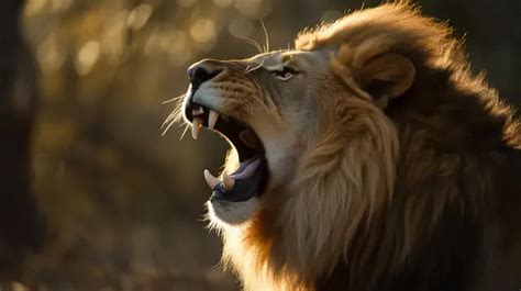 야생에서 포효하는 사자 사파리 영화 사자 포효 그림 배경 일러스트 및 사진 무료 다운로드 Pngtree