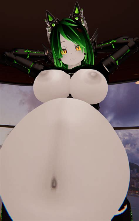 Rule 34 1futa 3d Futa Only Futanari Green Hair Implied Futa Implied