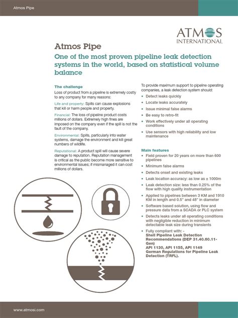 Atmos Pipe Pdf Pipeline Transport Gases
