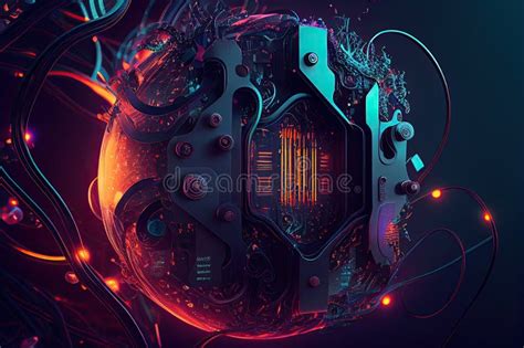 Technology Background Blue Glow Light Abstract Digital Graphic Design