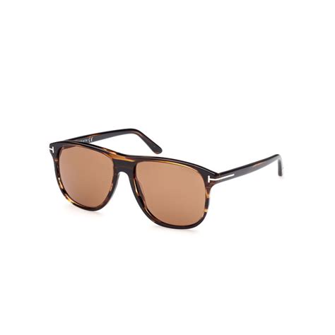 Buy Tom Ford Ft09055650e Joni Square Sunglasses For Men Brown 56 Online