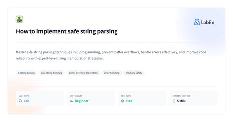 How To Implement Safe String Parsing Labex