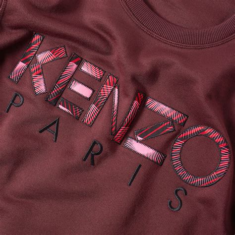 Kenzo Cut & Sew Crew Sweat Burgundy | END. (UK)