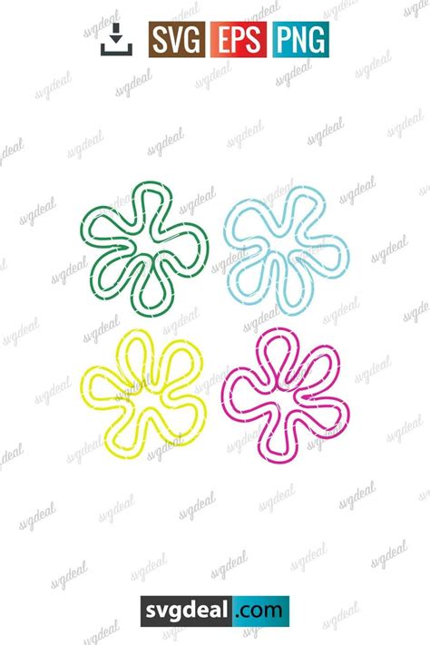 Free Spongebob Flowers Svg