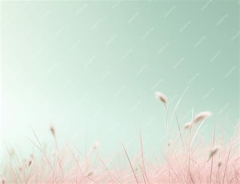 Premium Ai Image Soft Colour Backdrop Of Grass