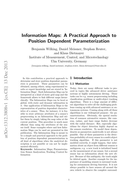 pdf information maps a practical approach to position dependent