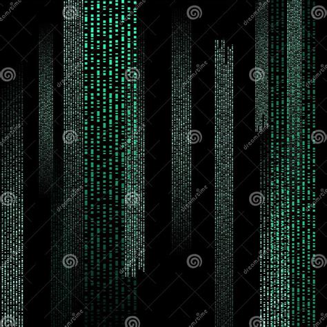Coding Glyph Lettering Green Texture Background Stock Illustration
