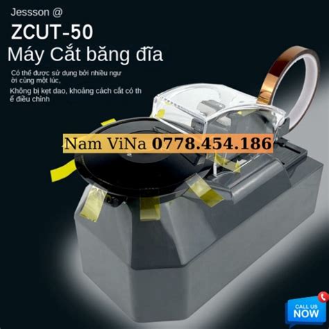 Máy Băng Đĩa Cảm Ứng Máy Cắt Băng Đĩa Quay ZCUT 50 Tự Động Cắt Băng Keo
