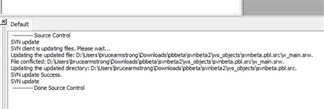 powerbuilder 2017 r2 new feature subversion svn source control